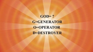 God :Myth or Reality | PPT