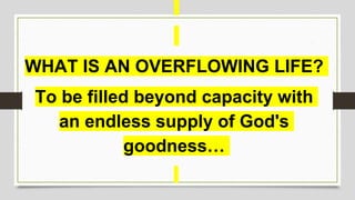 God of the Overflow_Ptr. Lourdman.pptx | Christianity | Religion ...