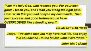 God of the Overflow_Ptr. Lourdman.pptx | Christianity | Religion ...