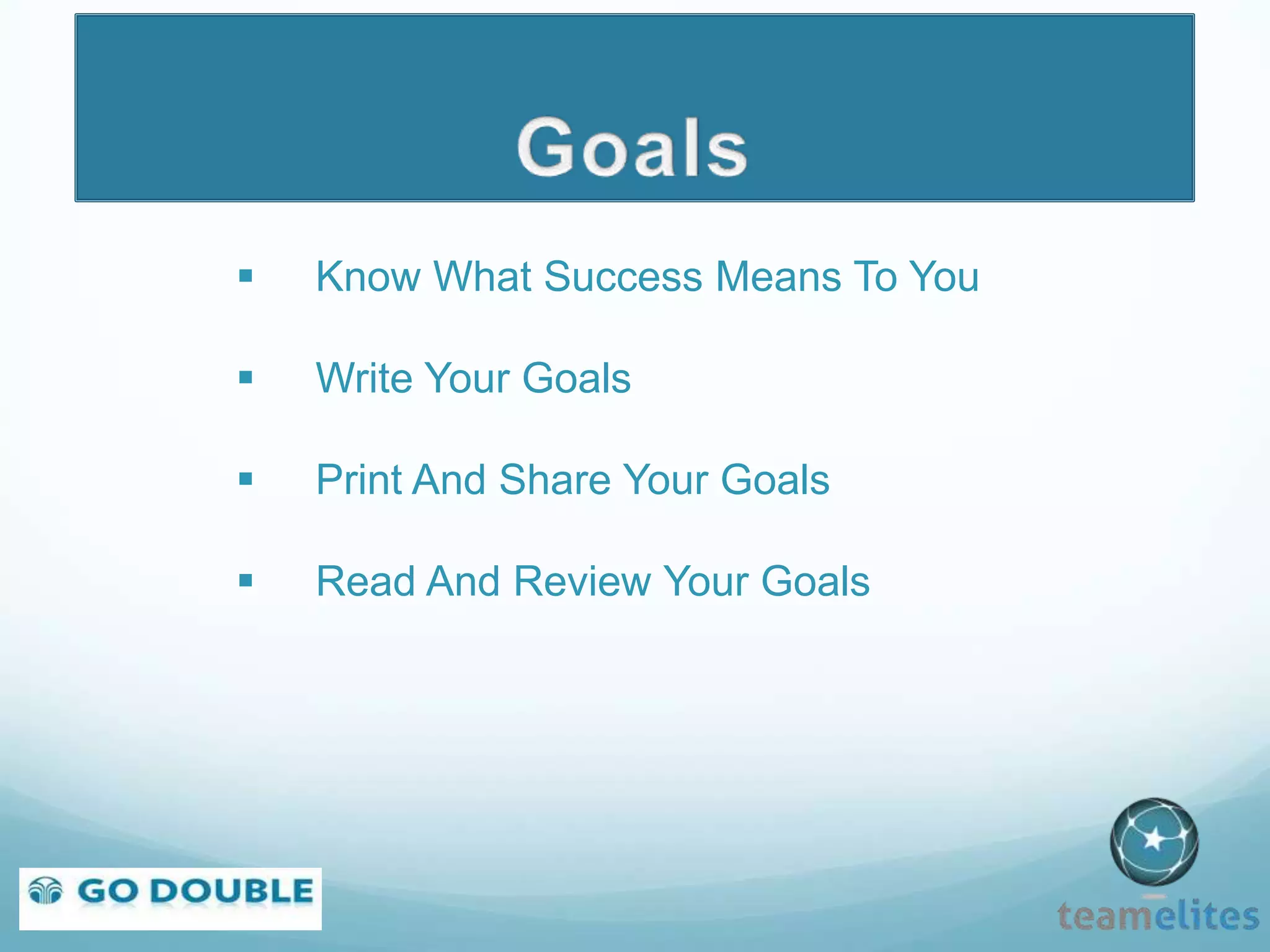 Go double ppt traci | PPTX