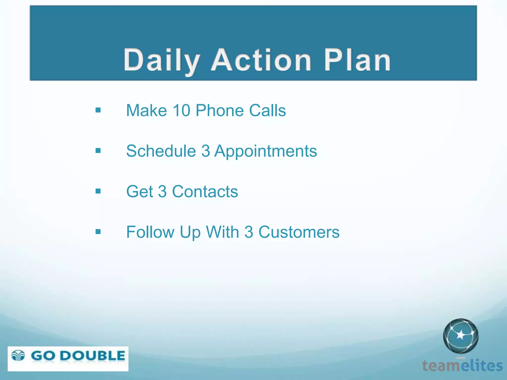 Go double ppt traci | PPTX