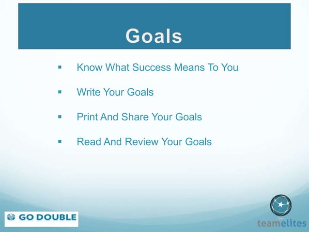 Go double ppt traci | PPTX