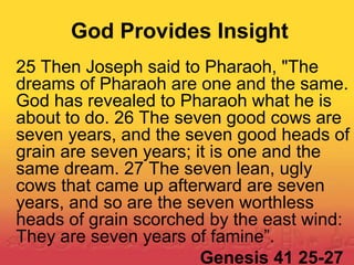 God provides gen 41 | PPT