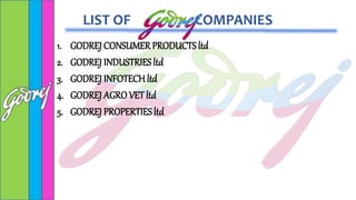 Godrej company ppt | PPTX