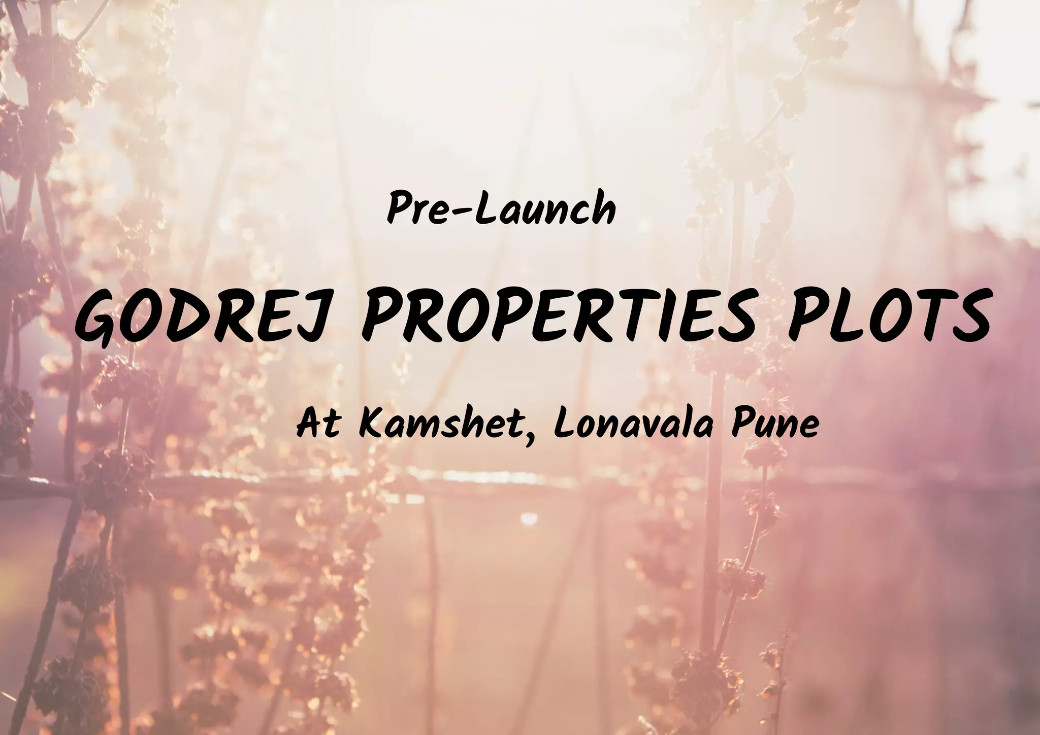 Godrej Plots Kamshet Lonavala Pune | PPT