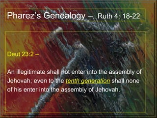 Gods Lessons Through Genealogies | PPT