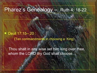 Gods Lessons Through Genealogies | PPT