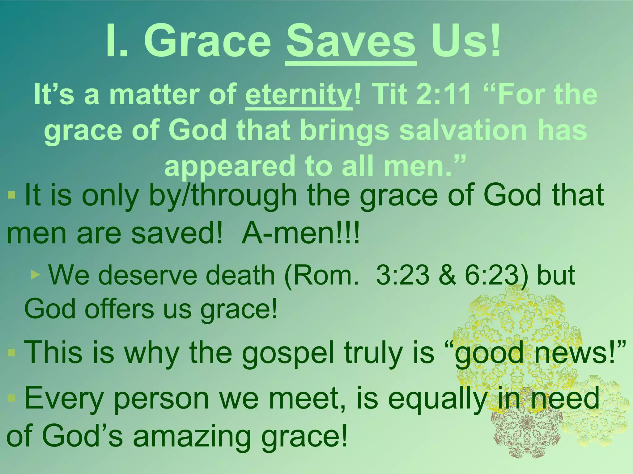 God's Amazing Grace | PPTX