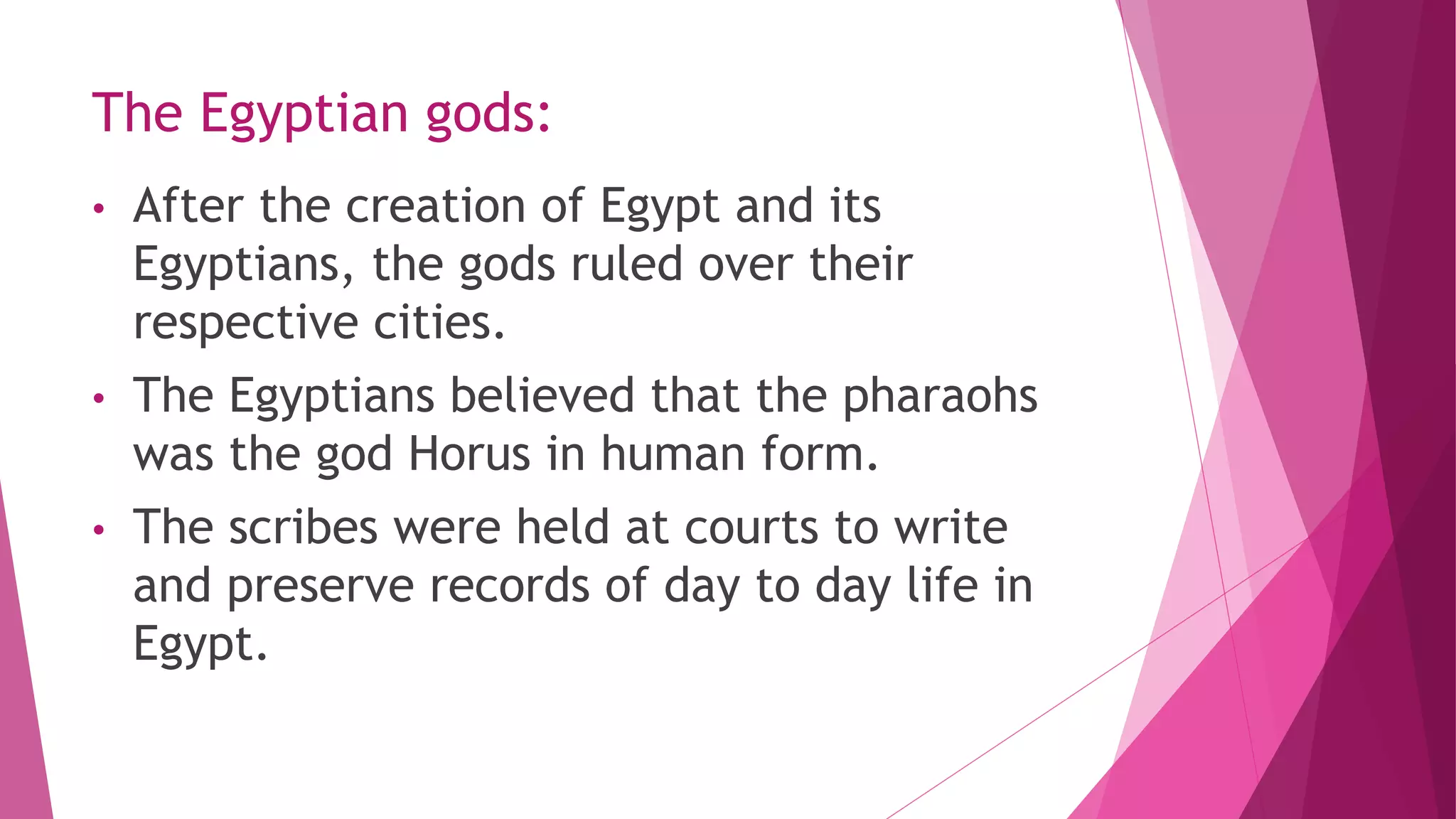 Gods and goddesses of egypt | PPT