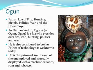 Gods ans godesses of voodoo | PPT