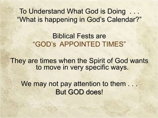God's appointed time part 4 pentecost acy | PPTX