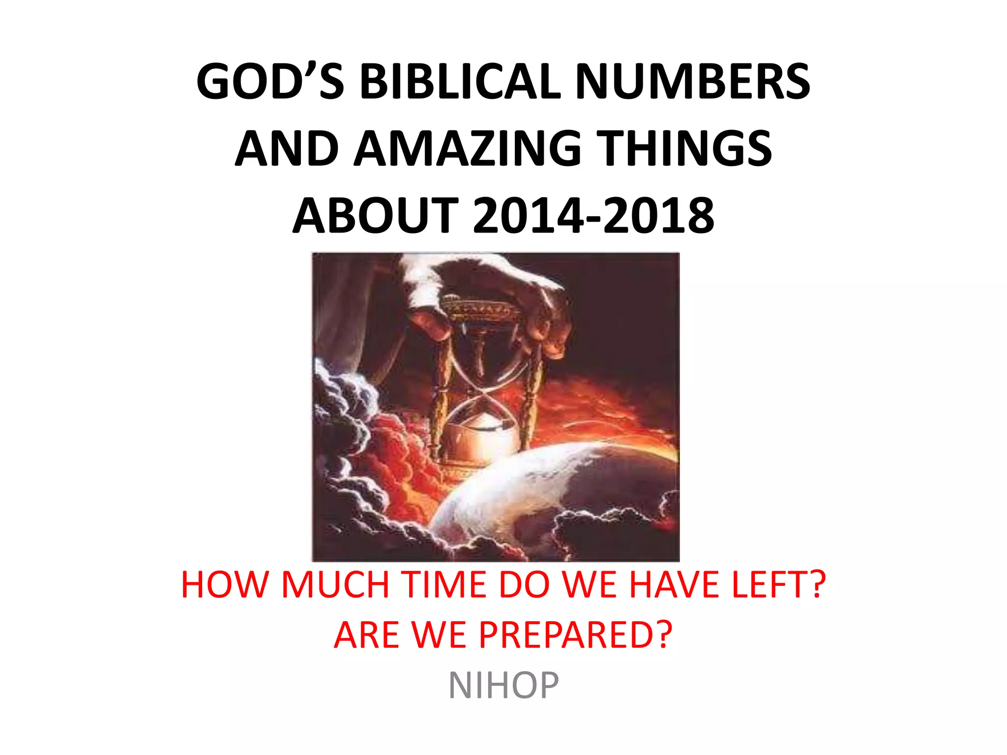 God's Biblical Numbers 2014-2015 | PPTX