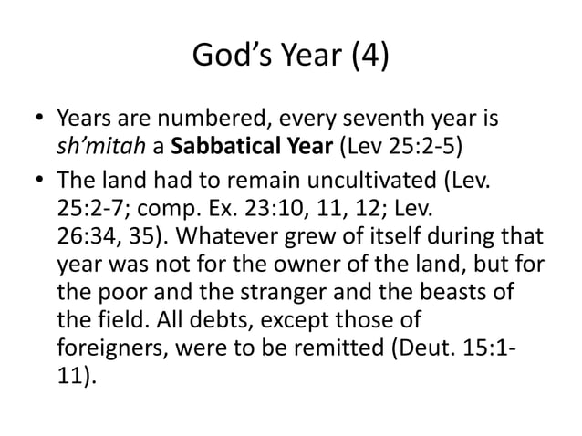 God's Calendar | PPTX | Christianity | Religion & Spirituality