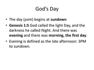 God's Calendar | PPTX | Christianity | Religion & Spirituality