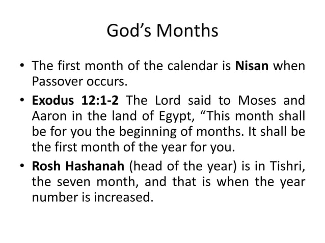 God's Calendar | PPTX | Christianity | Religion & Spirituality