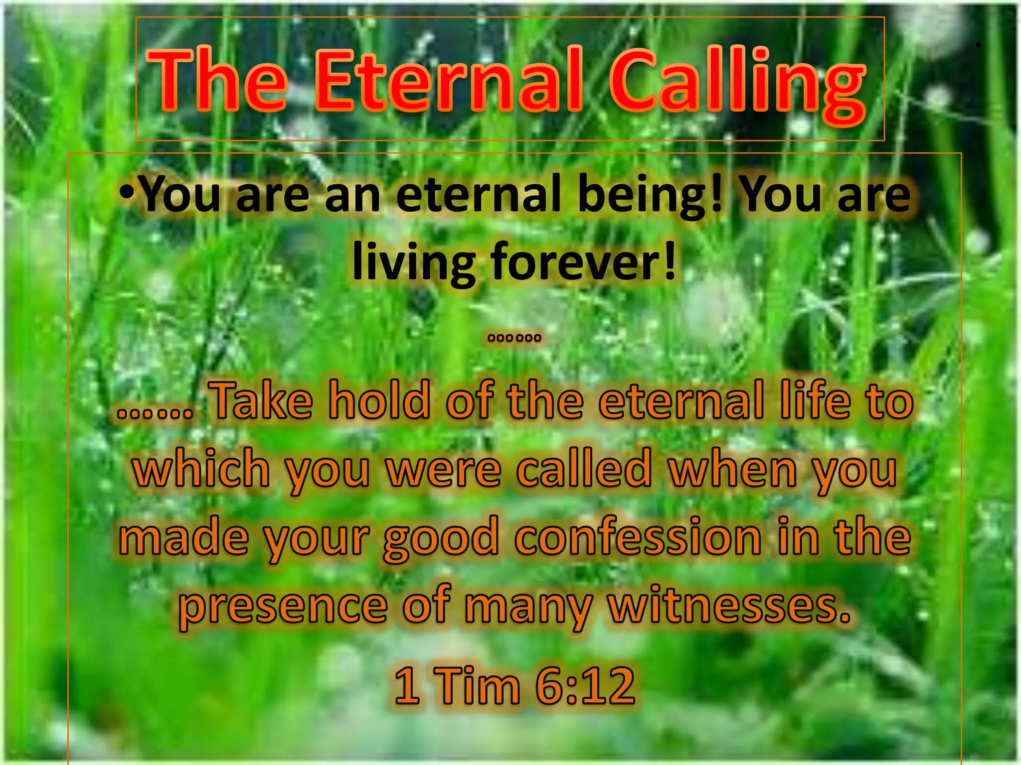 God's calling | PPTX