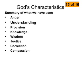 God's Character | PPT