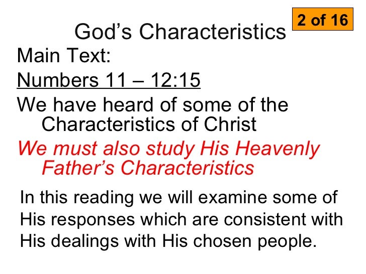 God's Character