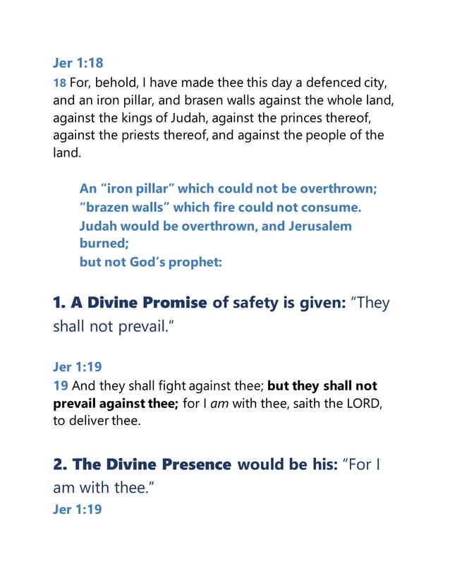 God’s Charge to His Servant | PDF