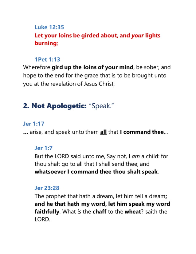 God’s Charge to His Servant | PDF