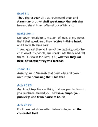 God’s Charge to His Servant | DOCX