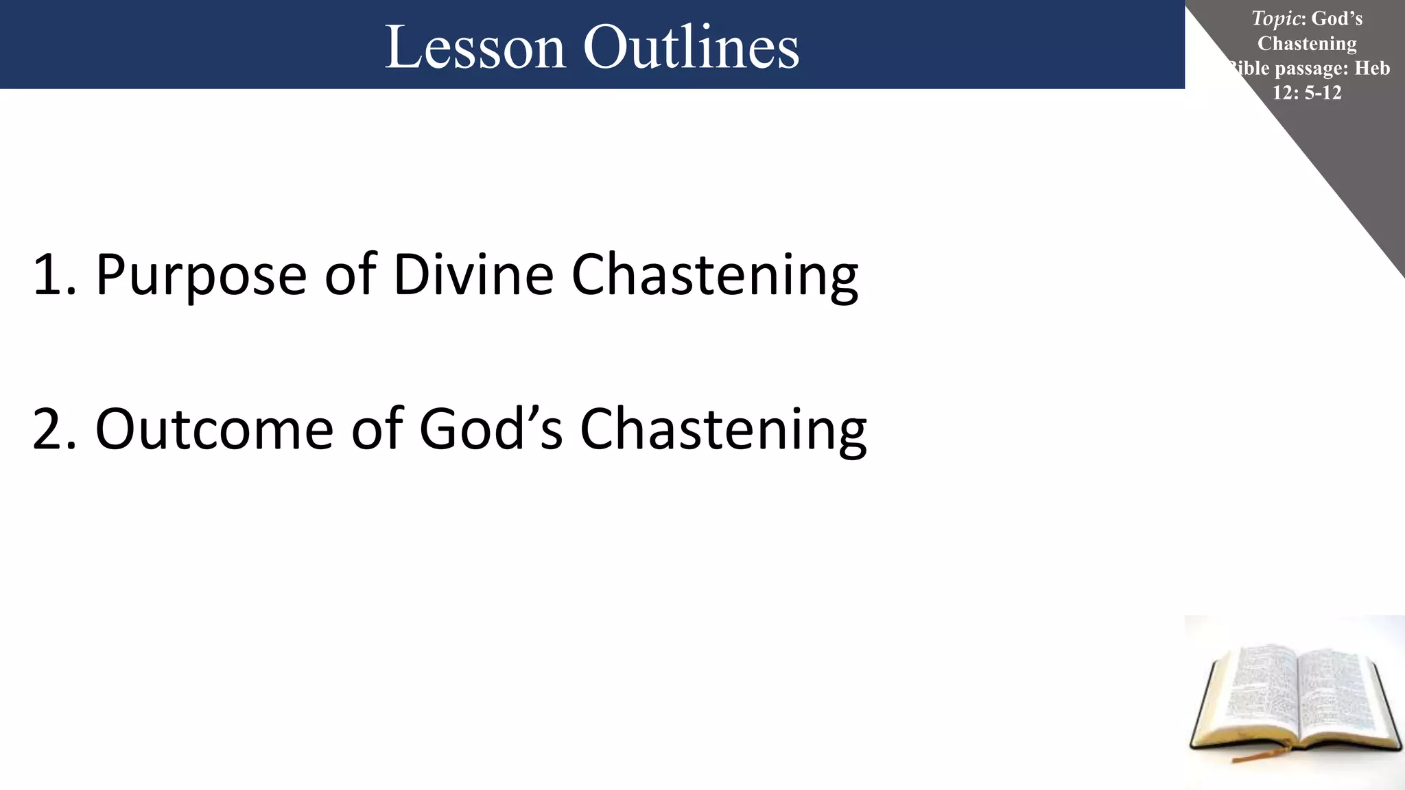God's chastening | PPT