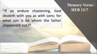 God's chastening | PPTX