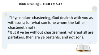 God's chastening | PPTX