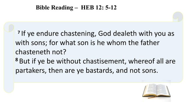 God's chastening | PPT