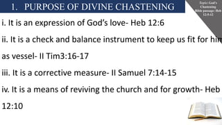 God's chastening | PPTX