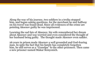 God sees the truth but waits 2 | PPTX