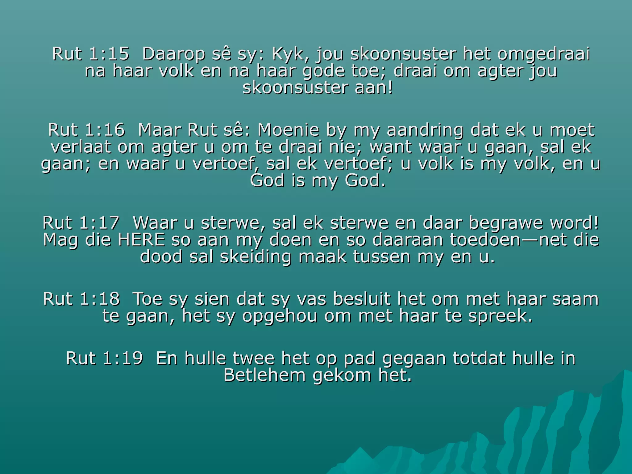 Tema - Hoe om God se stem te Hoor | PPT