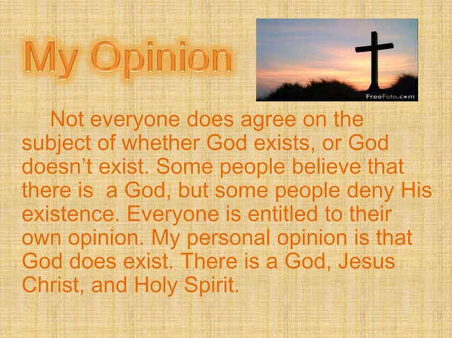 Gods Existence | PPT