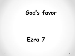 Gods Favour | PPT