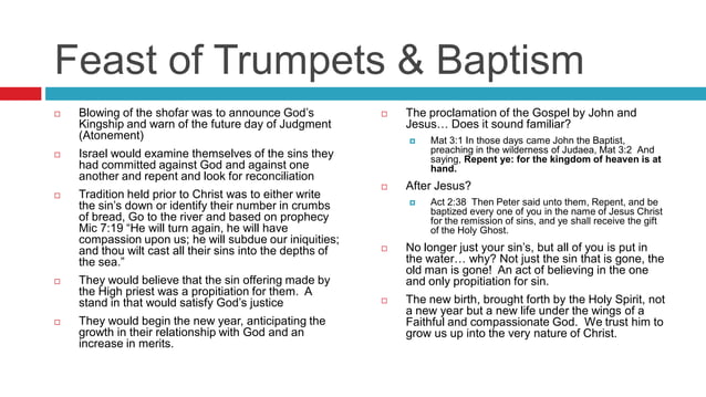 God’s feast feast of trumpets (1) | PPT
