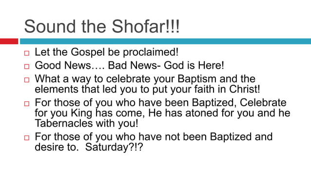 God’s feast feast of trumpets (1) | PPT