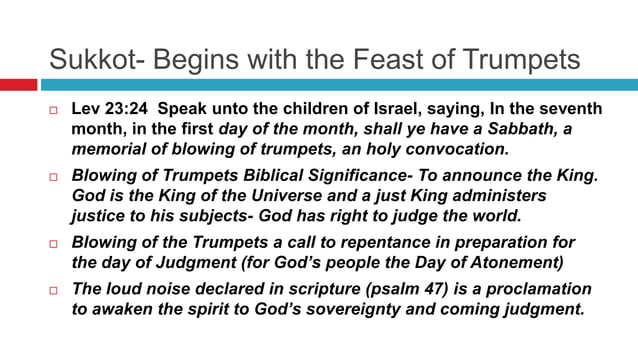 God’s feast feast of trumpets (1) | PPT