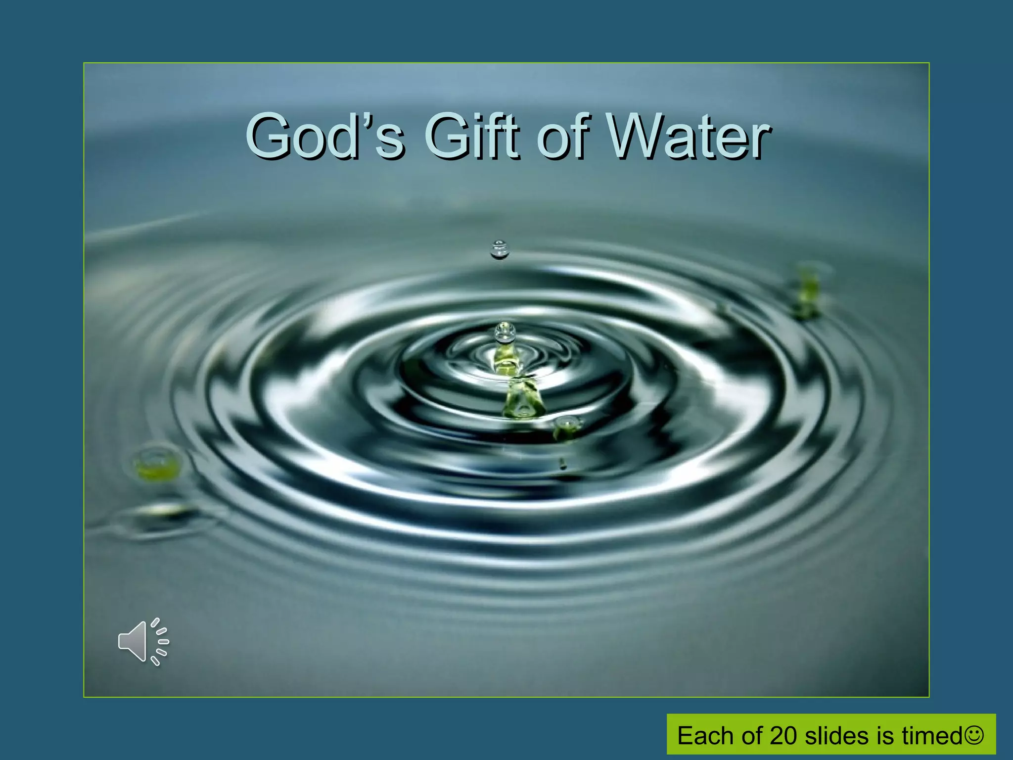God’s Gift of Water | PPT