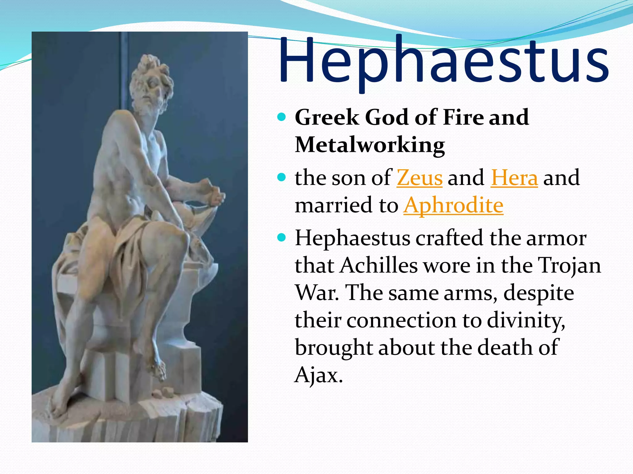 Gods and Goddesses (Role in the Trojan War) | PPT