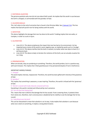 God's grandeur | PDF