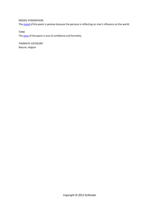 God's grandeur | PDF