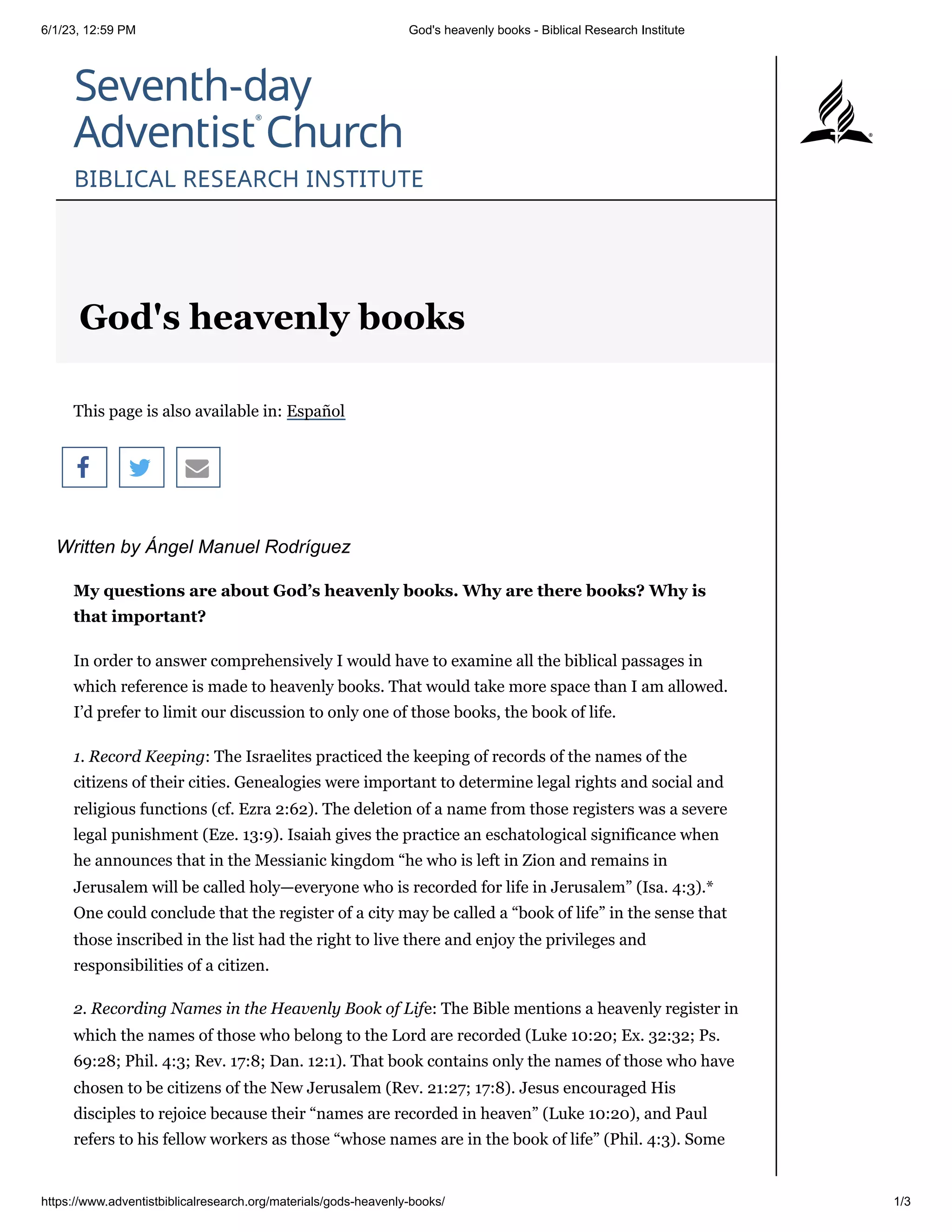 God's heavenly books - Biblical Research Institute.pdf