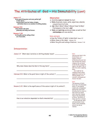 God's immutability | PDF