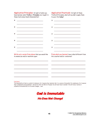God's immutability | PDF