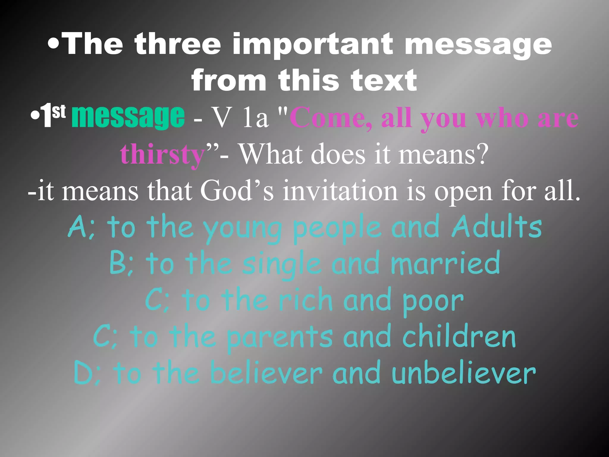 God's Invitation | PPT