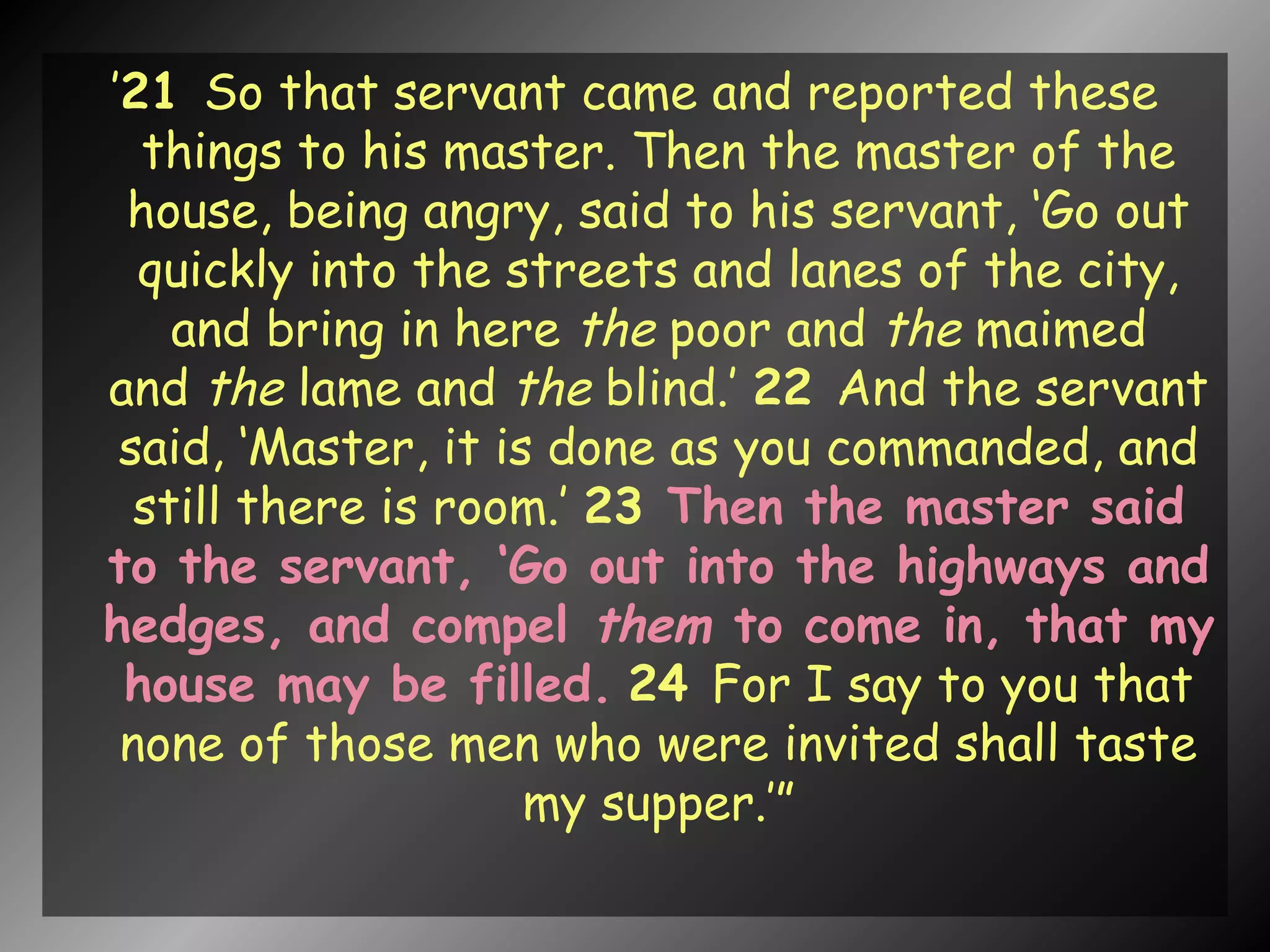 God's Invitation | PPT