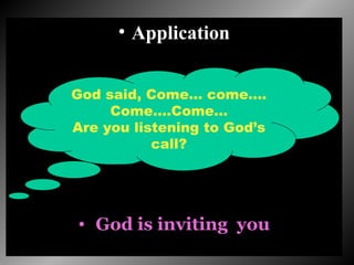 God's Invitation | PPT