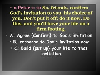 God's Invitation | PPT