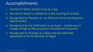 God's Leadership Model - Part 2 - Joseph of Egypt | PDF