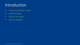 God's Leadership Model - Part 2 - Joseph of Egypt | PDF